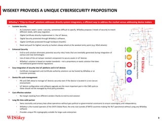 WISekey presentation | PDF