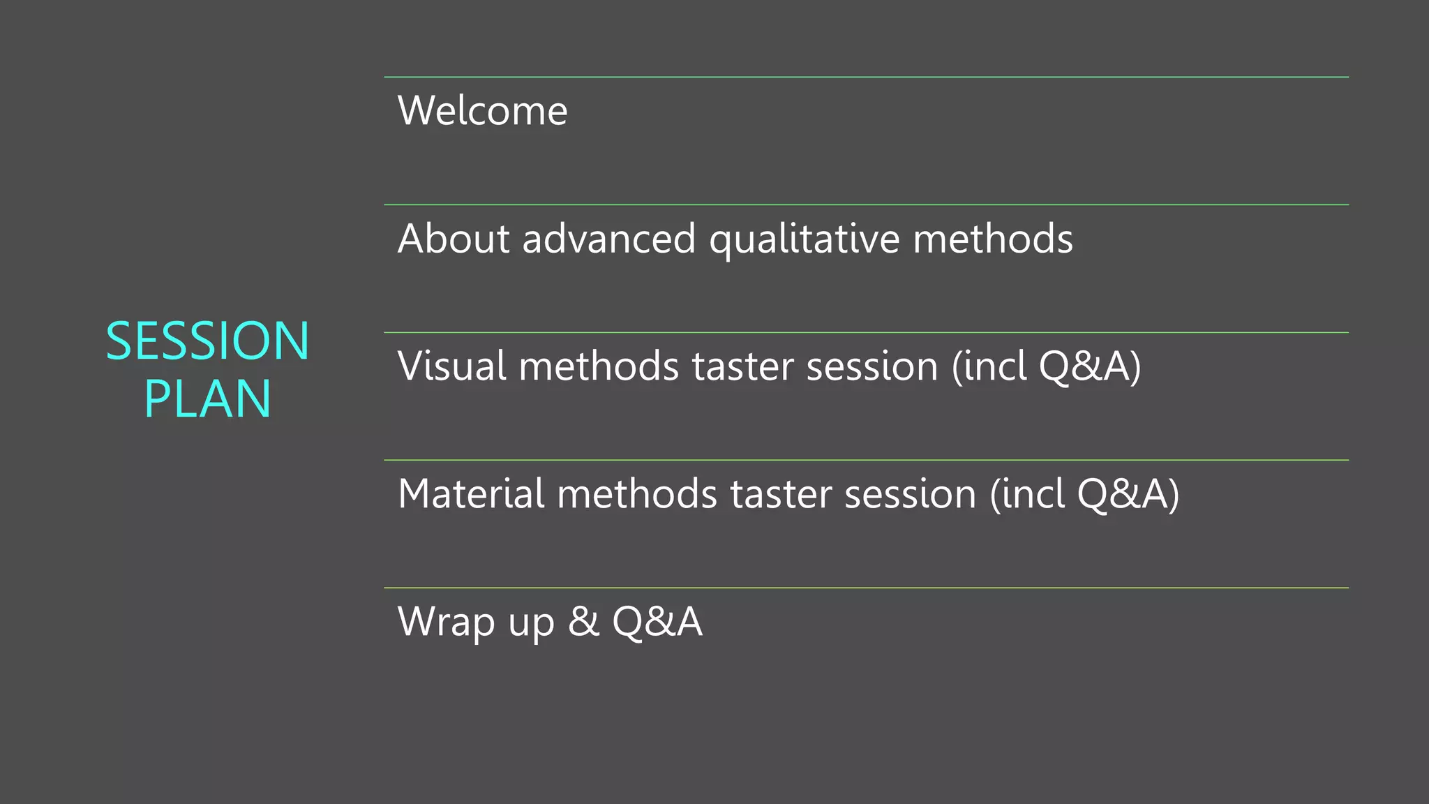 Introduction to Advance Qualitative Methods | PPTX