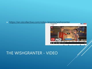 WISH (english class) how to use the Word and examples | PPT