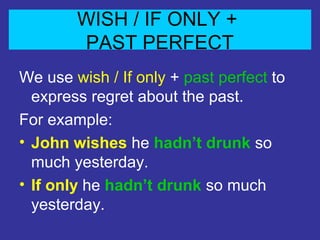 Wish clauses(exercise) | PPT