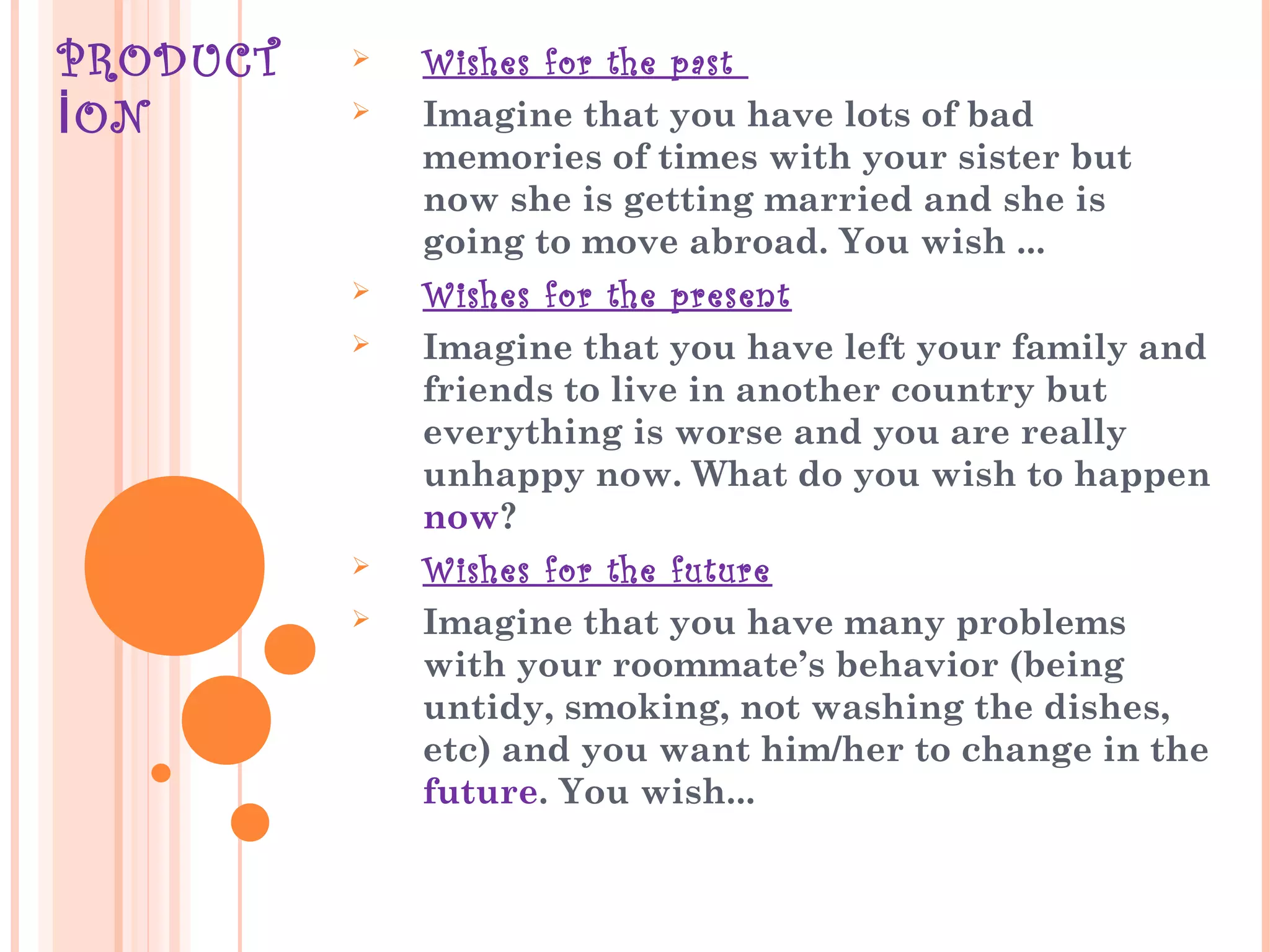 Wish clauses(rules&exercises) | PPT