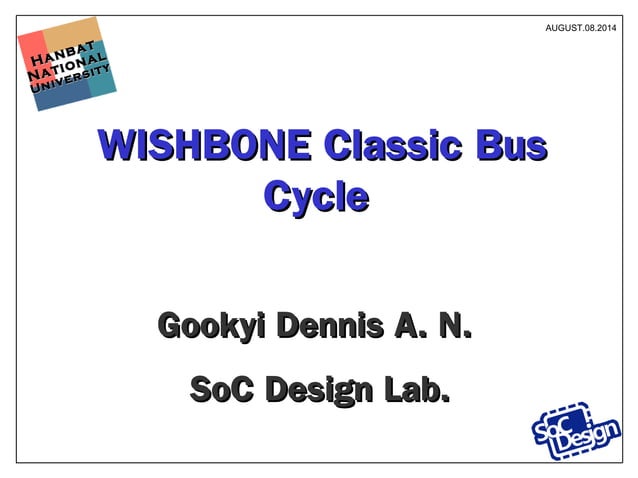 Wishbone classic bus cycle | PPT
