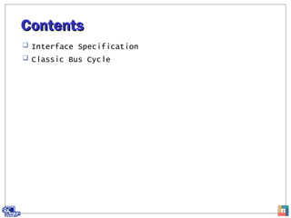 Wishbone interface and bus cycles | PPT