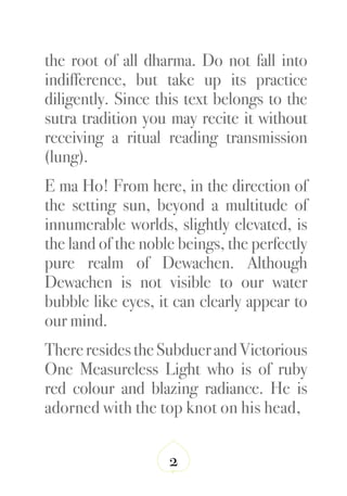 Wishing Prayer of Dewachen - Karma Chagme Rinpoche | PDF