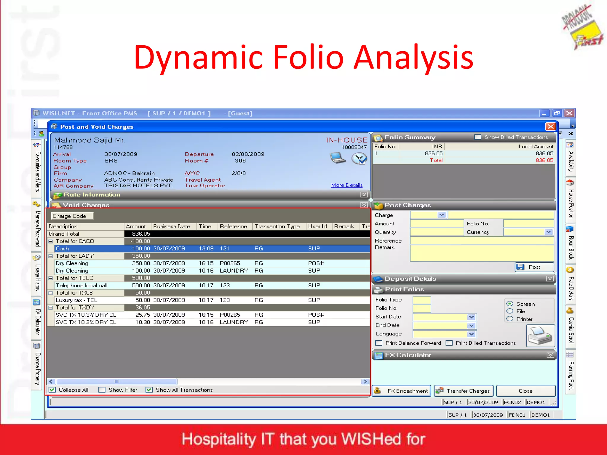 Wishnet - Prologic First - Frontoffice System | PDF