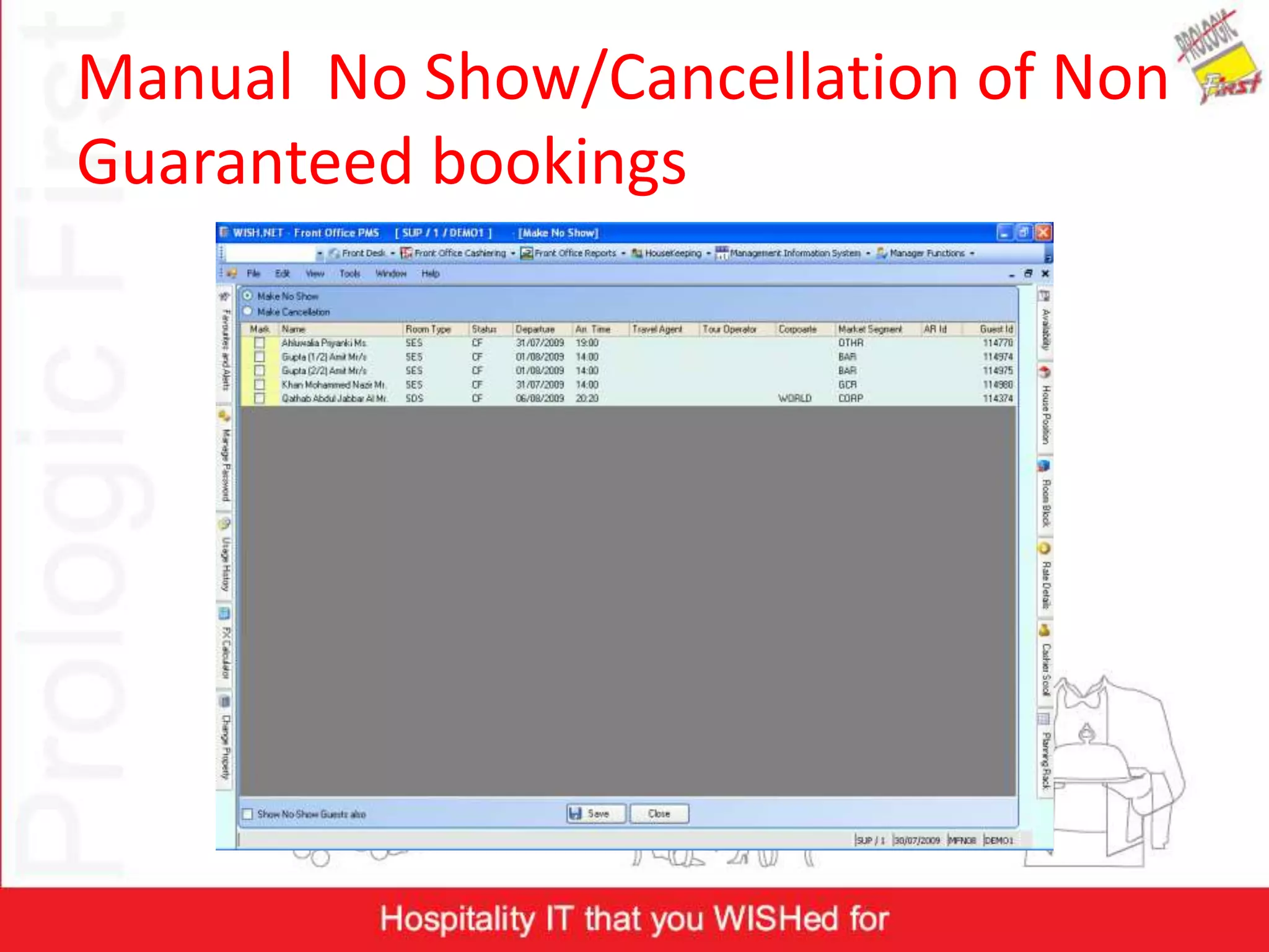 Wishnet - Prologic First - Frontoffice System | PDF