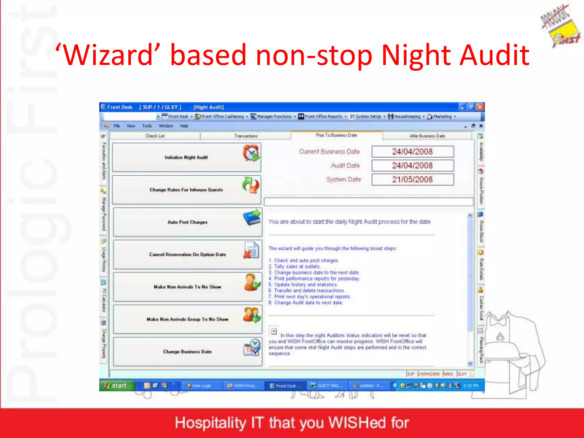 Wishnet - Prologic First - Frontoffice System | PDF