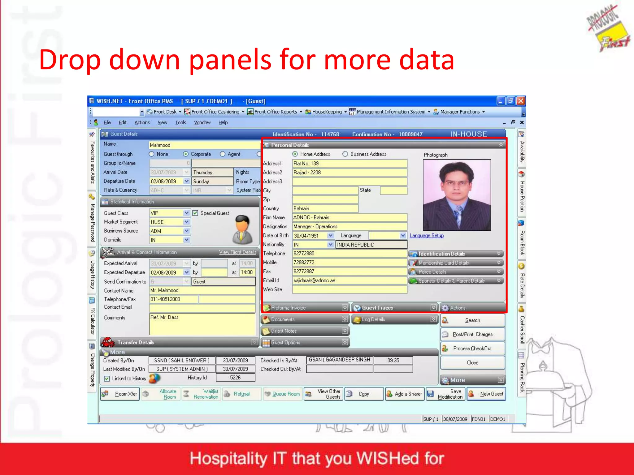 Wishnet - Prologic First - Frontoffice System | PDF