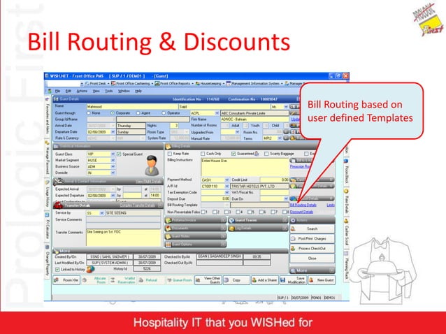 Wishnet - Prologic First - Frontoffice System | PDF