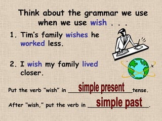 Wish + past | PPTX