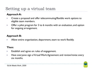 Wi SHRM Managing Virtual Teams Handouts | PDF