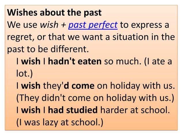 Wish statements | PPTX