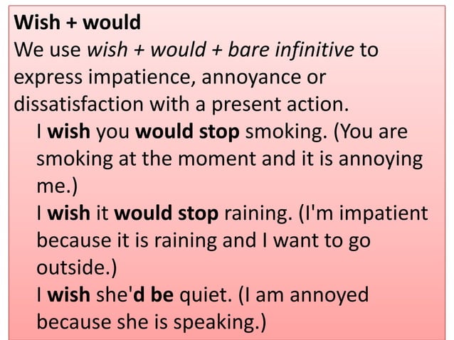 Wish statements | PPTX