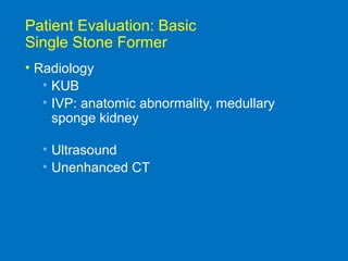 Nephrolithiasis (Kidney Stones) | PPT