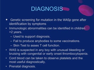 Wiskott aldrich syndrome-yashwant kumar | PPTX