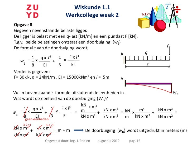 Wiskunde 1.1 werkcollege week 2b (hoofdstuk 2)