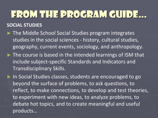 Open House - Social Studies 8 | PPT