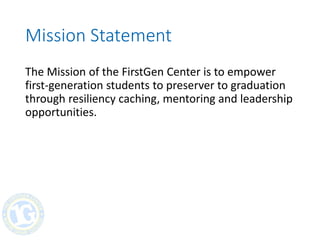 Helping First-Gen Students Succeed | PDF