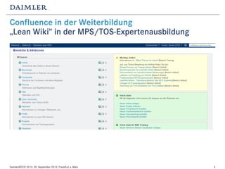 CCD 2012: Wissensmanagement @MPS - Sören Krasel, Daimler AG | PPT