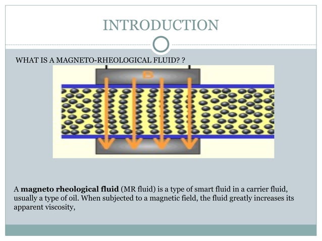 Magneto rheological fluid ppt | PPT