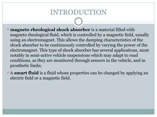Magneto rheological fluid ppt | PPT | Physics | Science