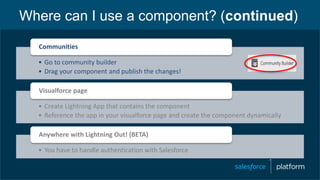 Lightning Components and App Builder for admins | PPTX | Browsers | Computer Software and ...