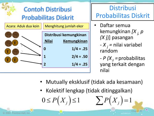 BAB 4. PROBABILITAS DASAR dan DISTRIBUSI PROBABILITAS DISKRIT | PPTX