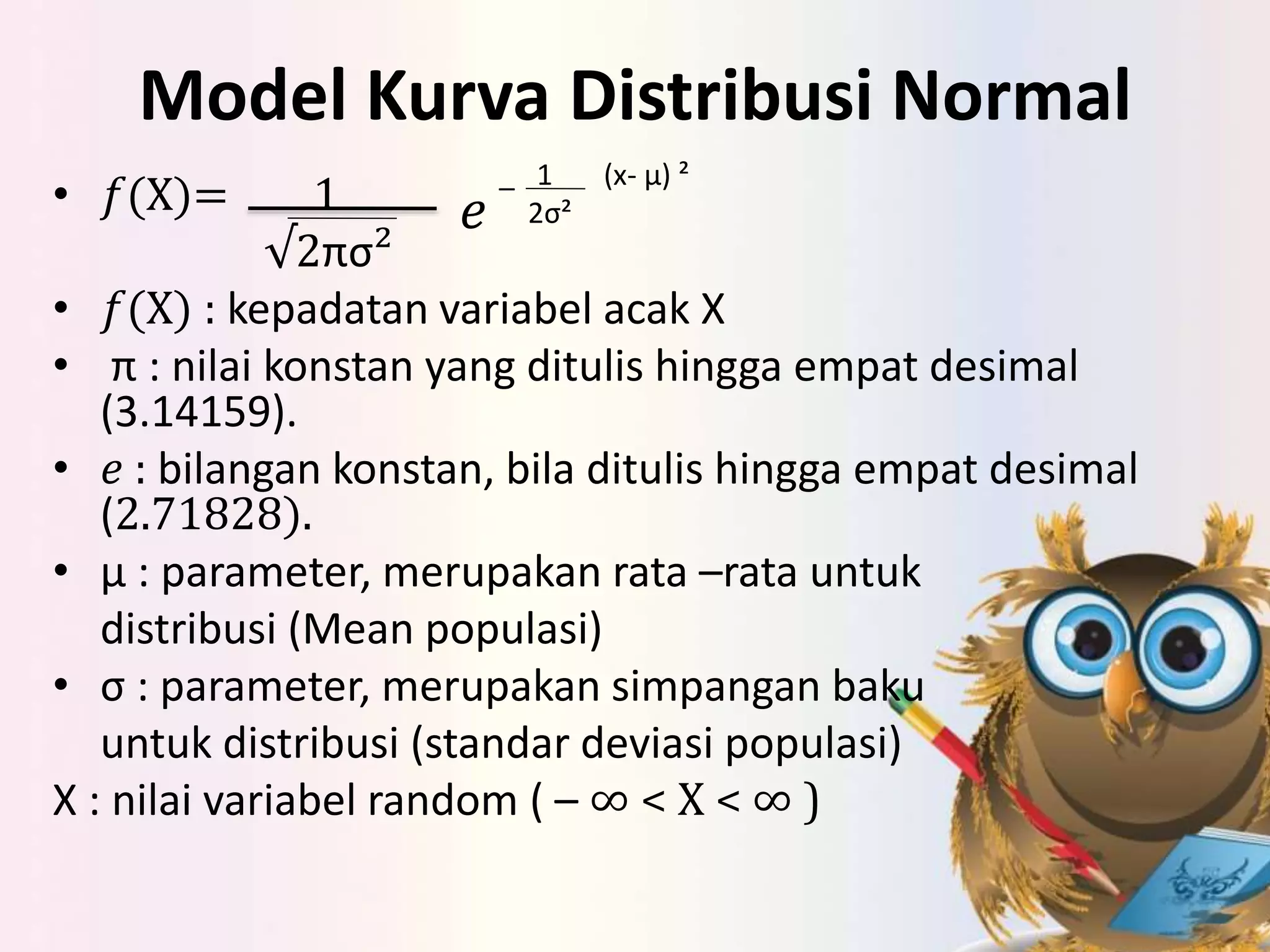 BAB 5. Distribusi Normal dan Distribusi Sampling | PPTX