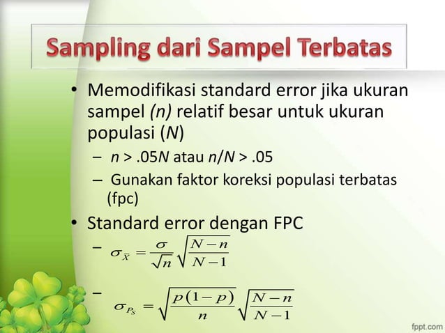 BAB 5. Distribusi Normal dan Distribusi Sampling | PPTX