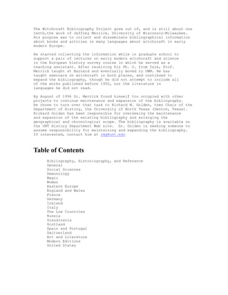 Witchcraft bib | PDF