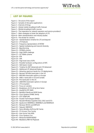 WiTech LTE Report - Review Pack | PDF