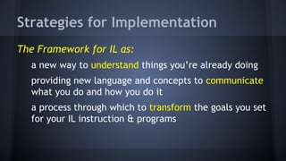 ACRL's Framework for Information Literacy for Higher Education ...