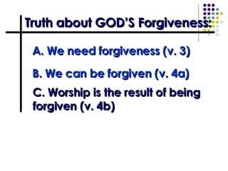 With God There Is Forgiveness | PPT