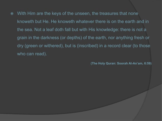 With allah are the keys of the unseen | PPSX