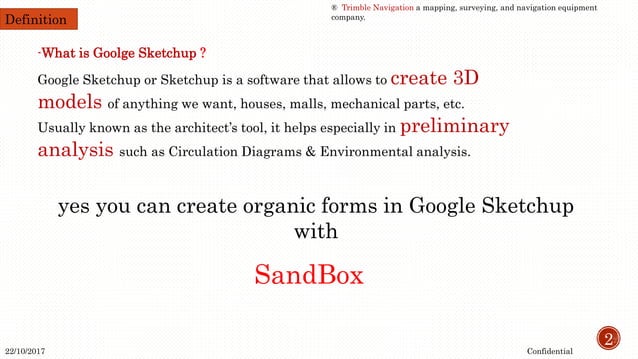 Introduction to Sketchup basics | PPTX | 3-D Graphics | Computer Software and Applications