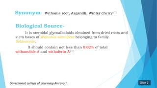 Withanolide | PPTX