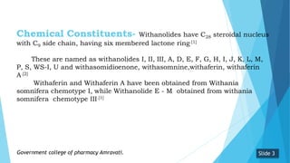 Withanolide | PPTX