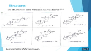 Withanolide | PPTX
