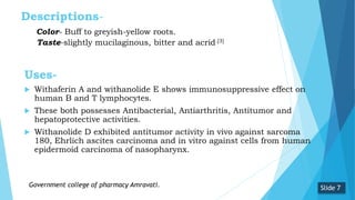Withanolide | PPTX