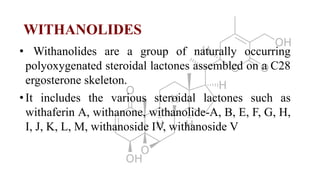 WITHANOLIDES AND UMBELLIFERONE TEJU.pptx