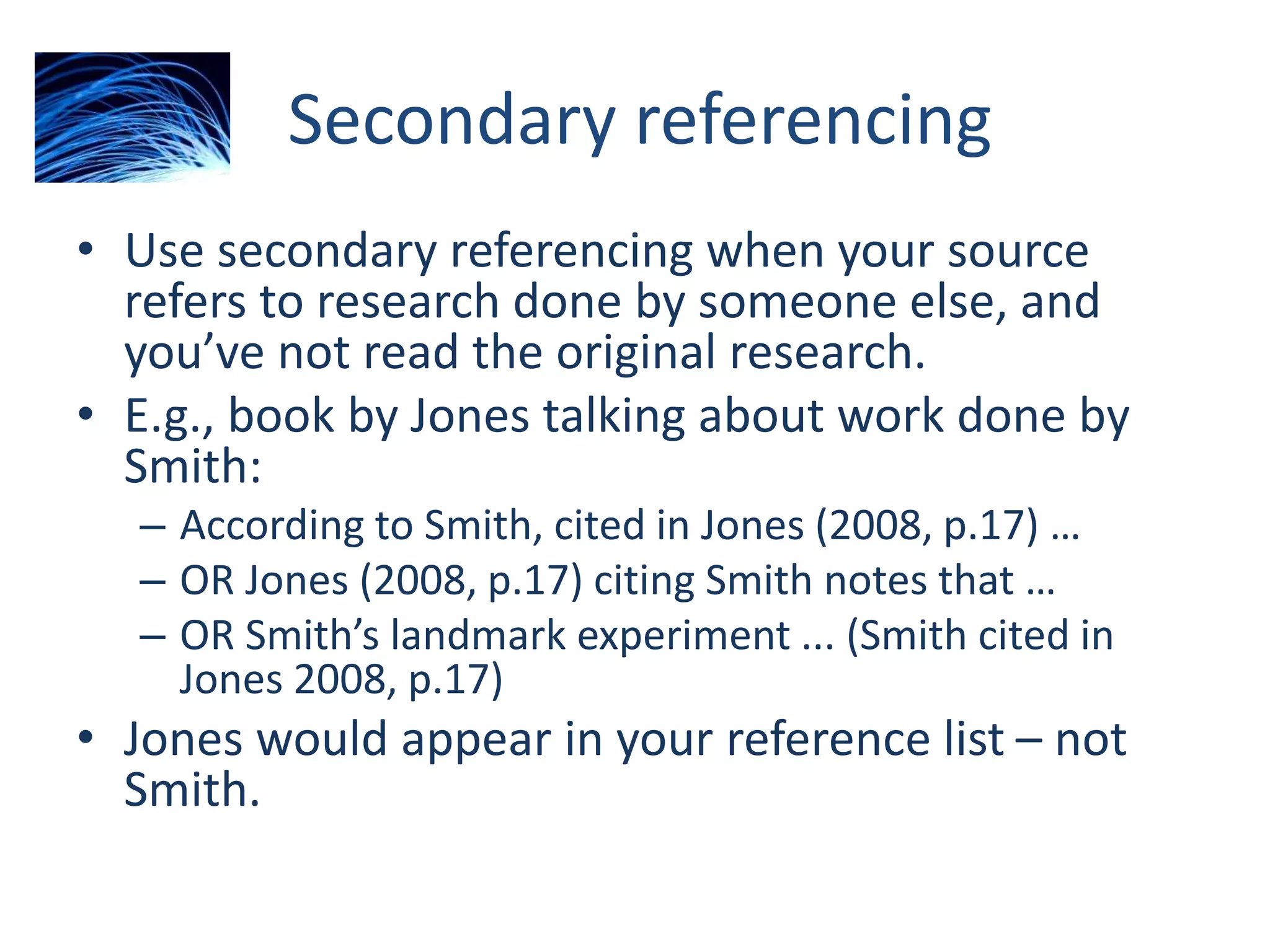 Citing & referencing | PPTX