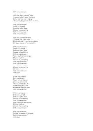 With arms wide open | PDF