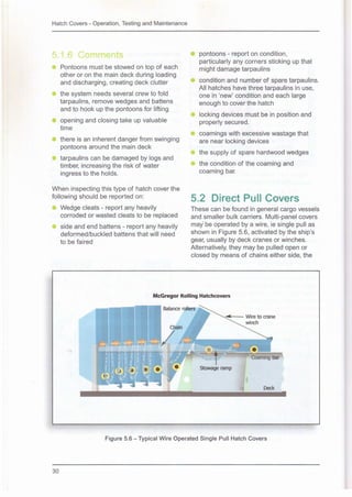 Hatch Covers - Operation, Testing & Maintenance by Mike Wall | PDF