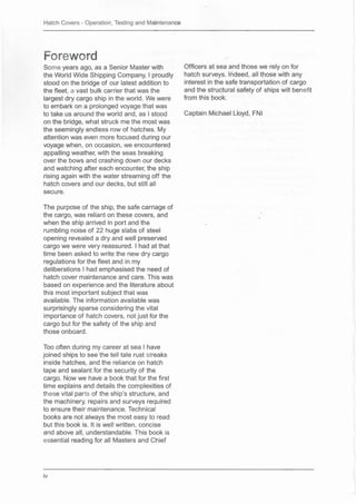 Hatch Covers - Operation, Testing & Maintenance by Mike Wall | PDF