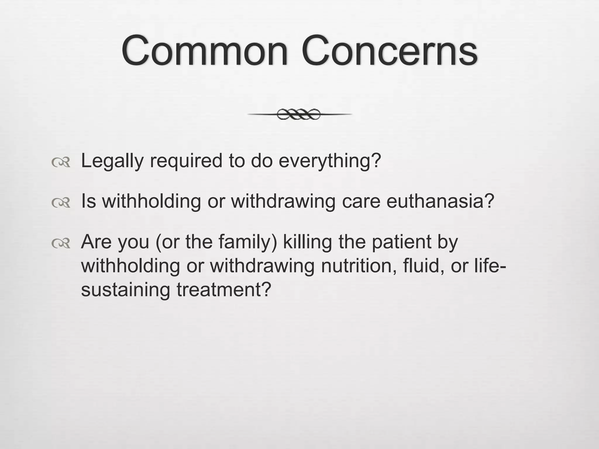 Withholding and withdrawing medical interventions | PPTX
