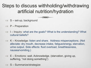 Withholding and withdrawing medical interventions | PPTX