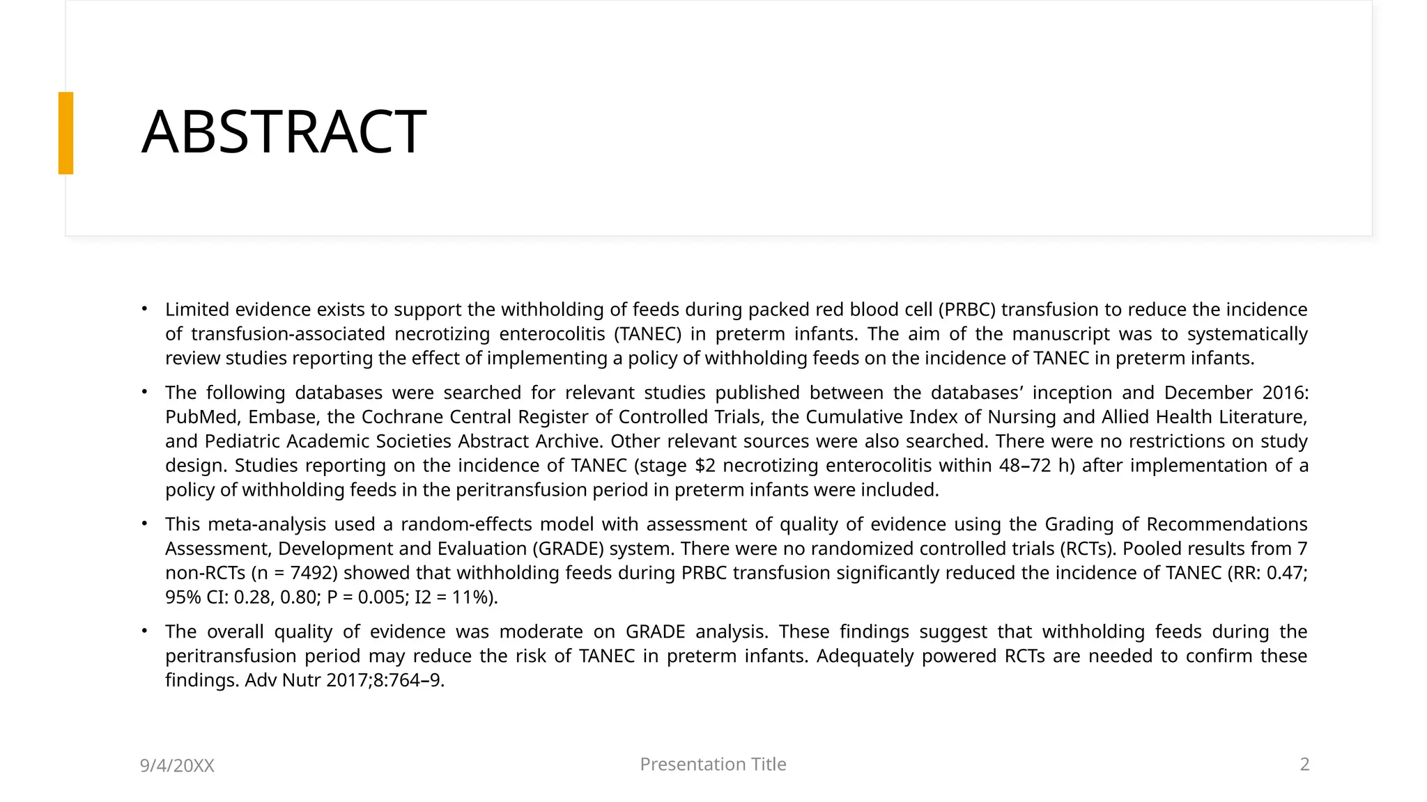 Withholding Feeds and Transfusion-Associated Necrotizing Enterocolitis ...