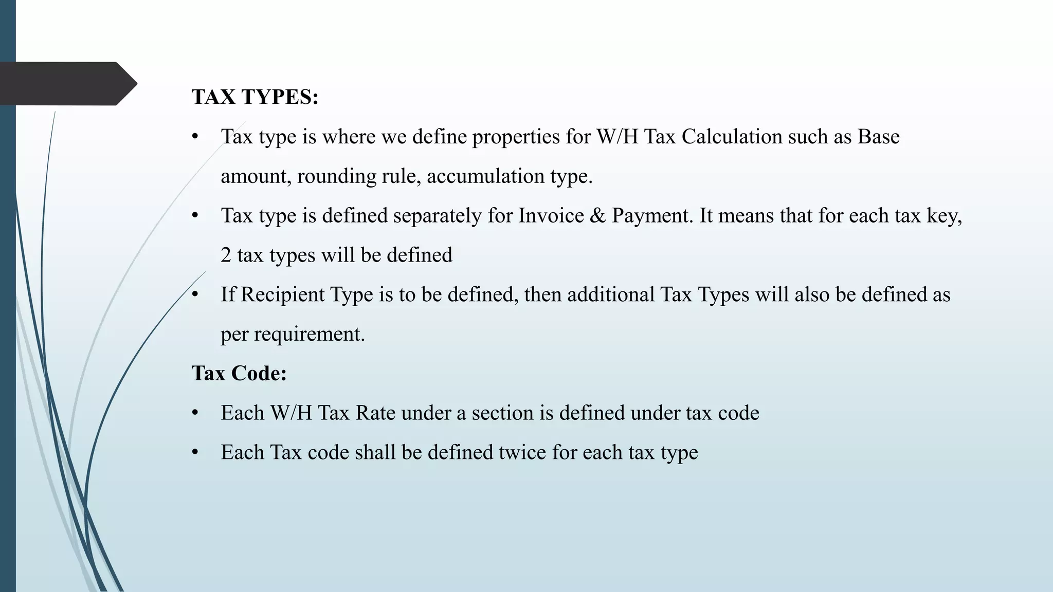 Withholding tax in sap | PPTX