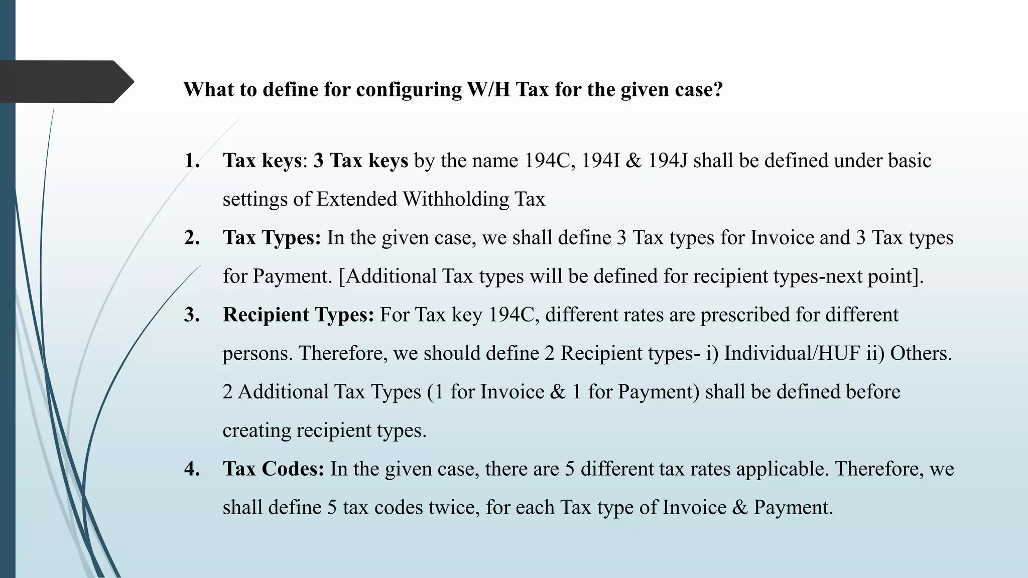 Withholding tax in sap | PPTX