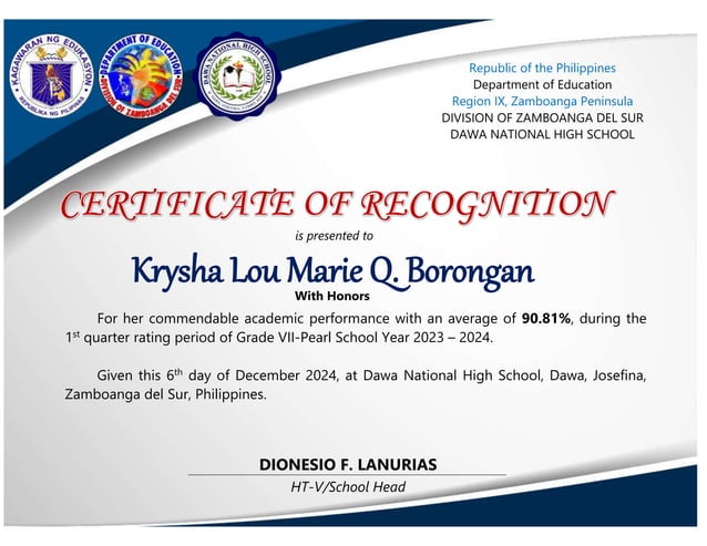 CERTIFICATE OF RECOGNITION With Honors 2022-2023.docx